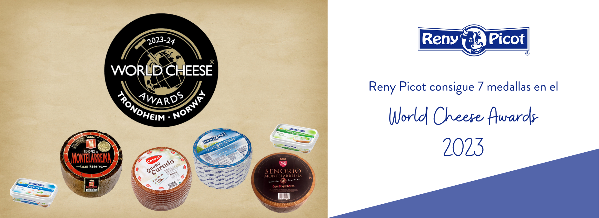 Reny Picot consigue 7 medallas en el concurso World Cheese Awards